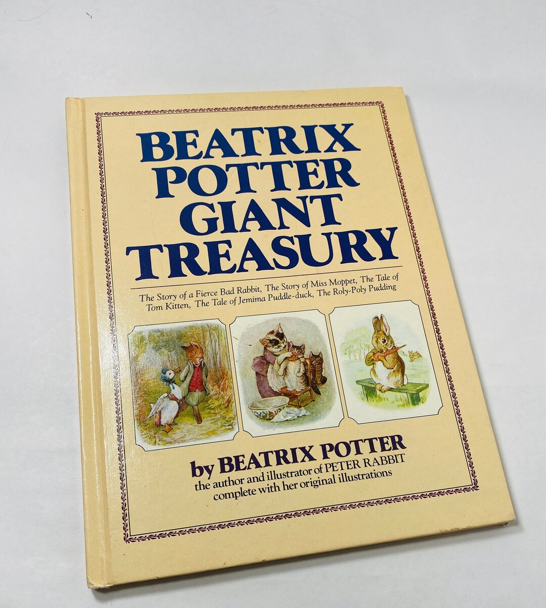 Classic Tales of Beatrix Potter Vintage Giant Treasury Book Circa 1984 ...