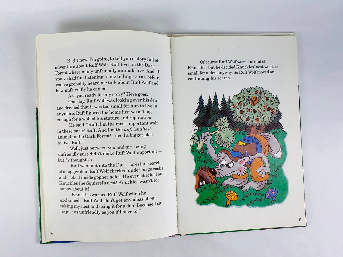 Gabby Bear Tells a Story. Ruff Wolff's Not so Tough by | Etsy