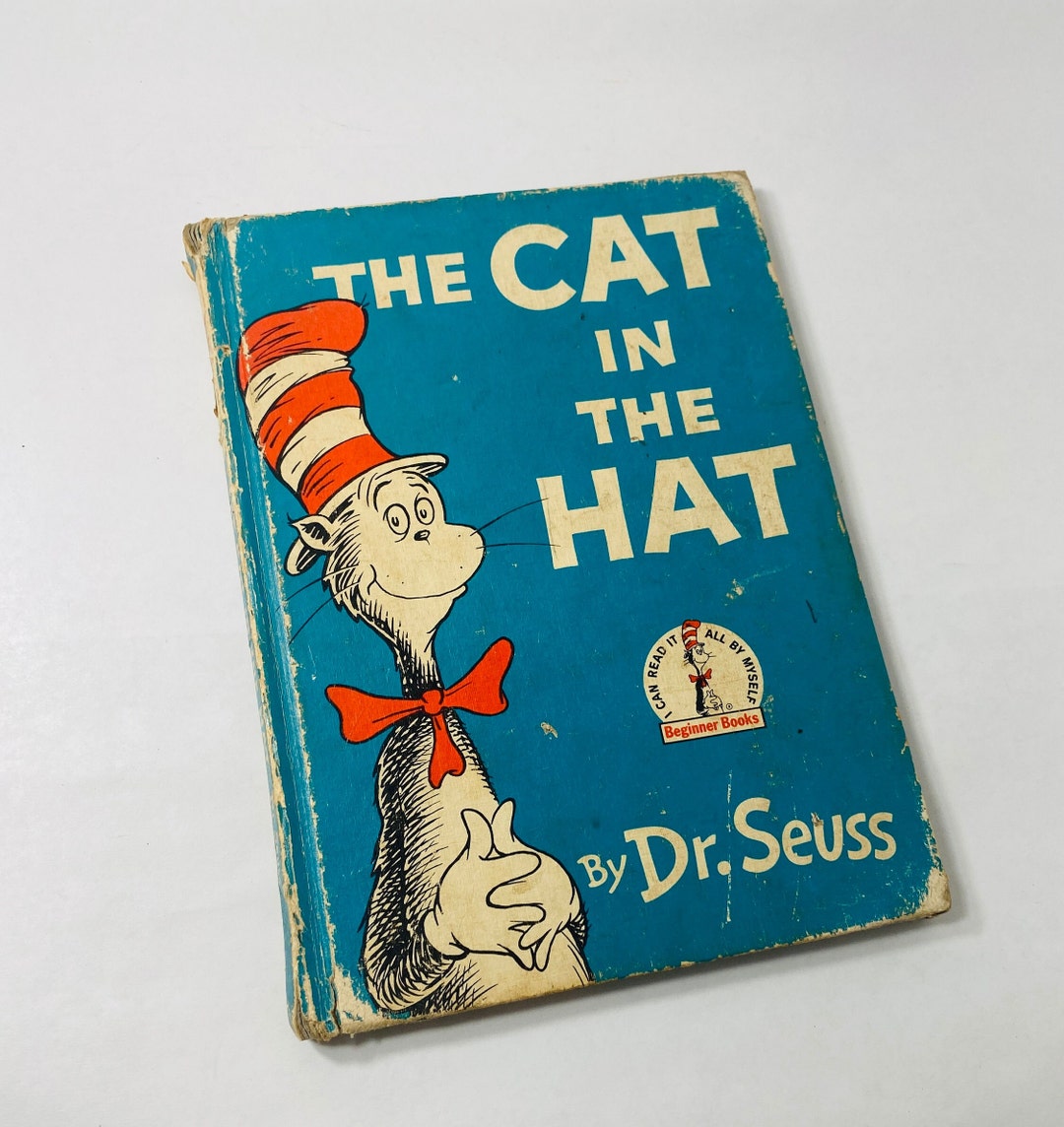 Cat in the Hat by Dr Seuss Book Vintage Book EARLY PRINTING Circa 1957 ...