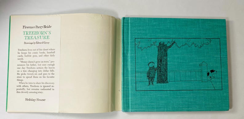 1981 Treehorn's Treasure Illustrated by Edward Gorey FIRST EDITION ...
