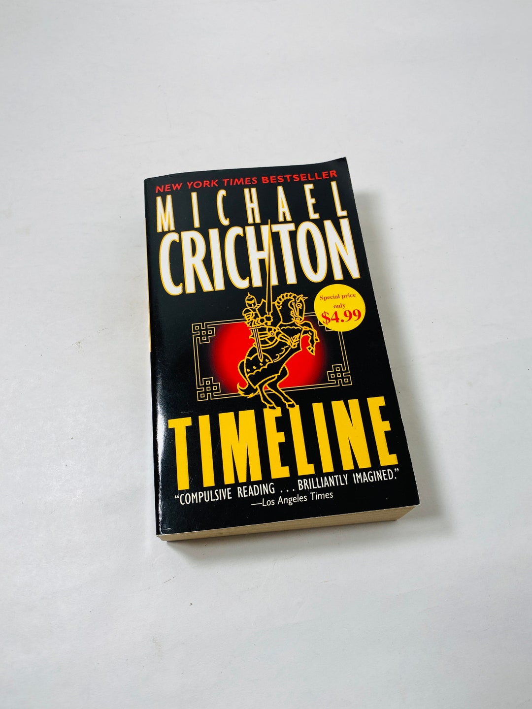 Timeline by Michael Crichton Vintage Paperback Book Circa 1999 Collectible and Unique Gift ...