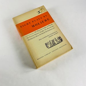 Moliere Plays Vintage Modern Library Paperback Book Circa 1950 College ...