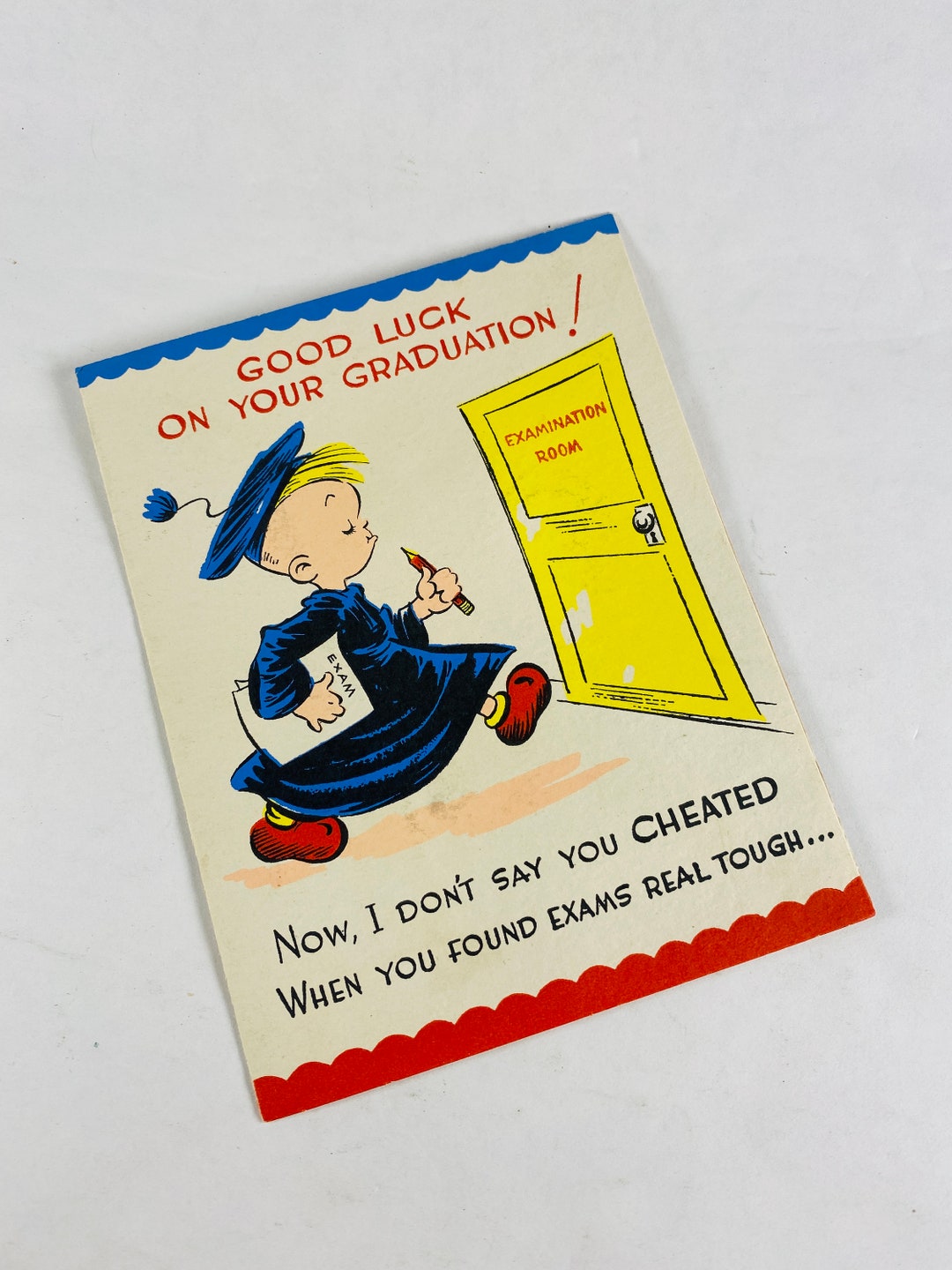 1950 Barker Cards Vintage Graduation Congratulations Card UNUSED ...