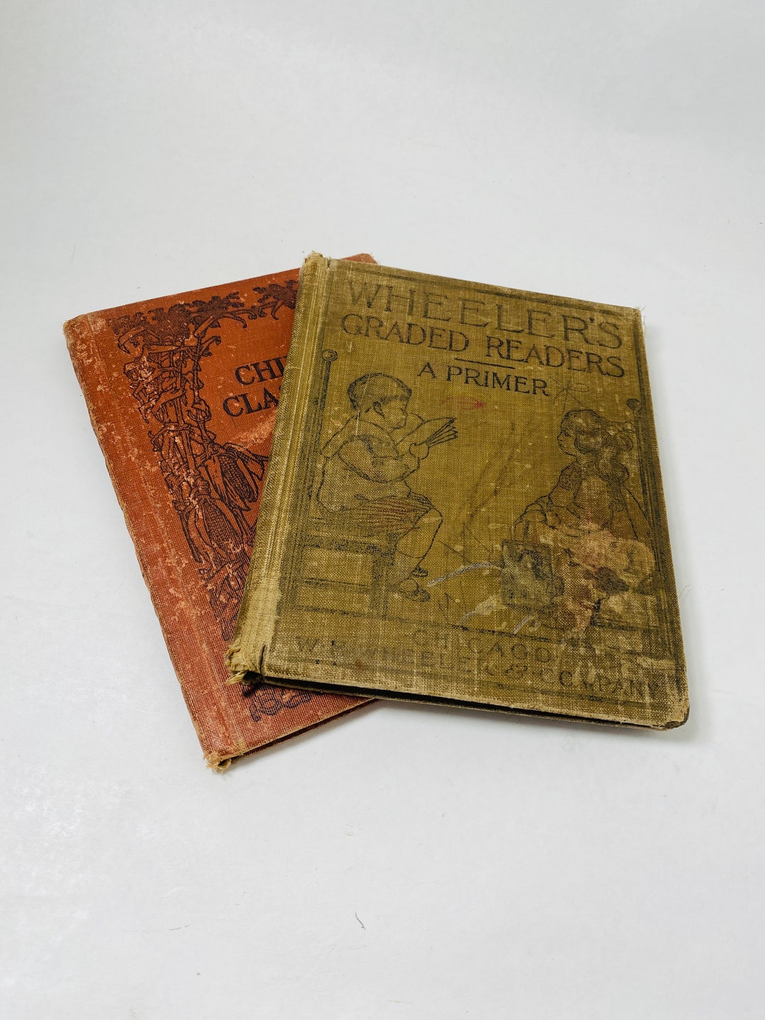 Post Civil War Vintage Textbook Lot Circa 1900 Wheeler Primer Series ...