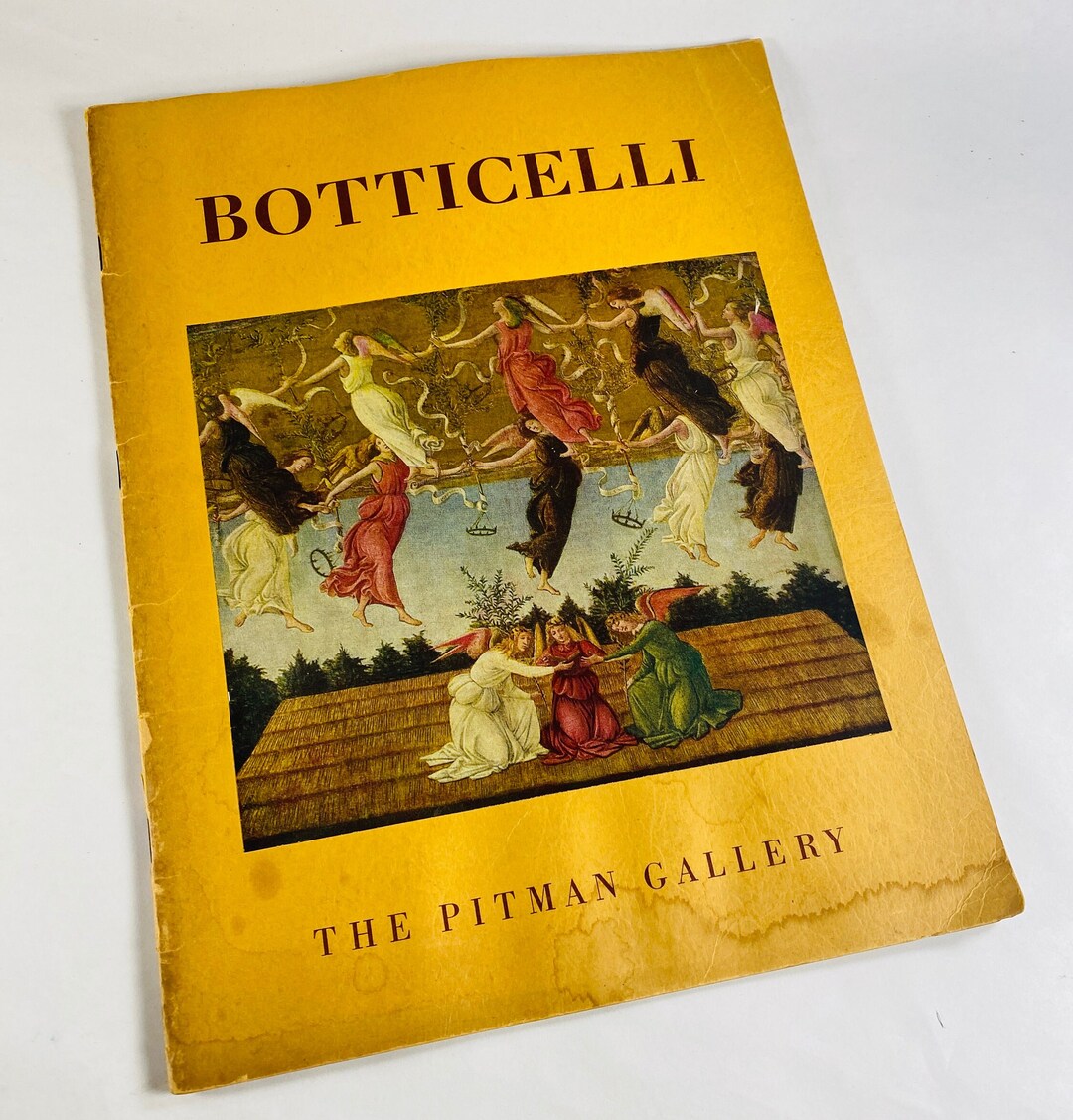 Botticelli Vintage Fine Art Pitman Gallery Book Home Decor With ...