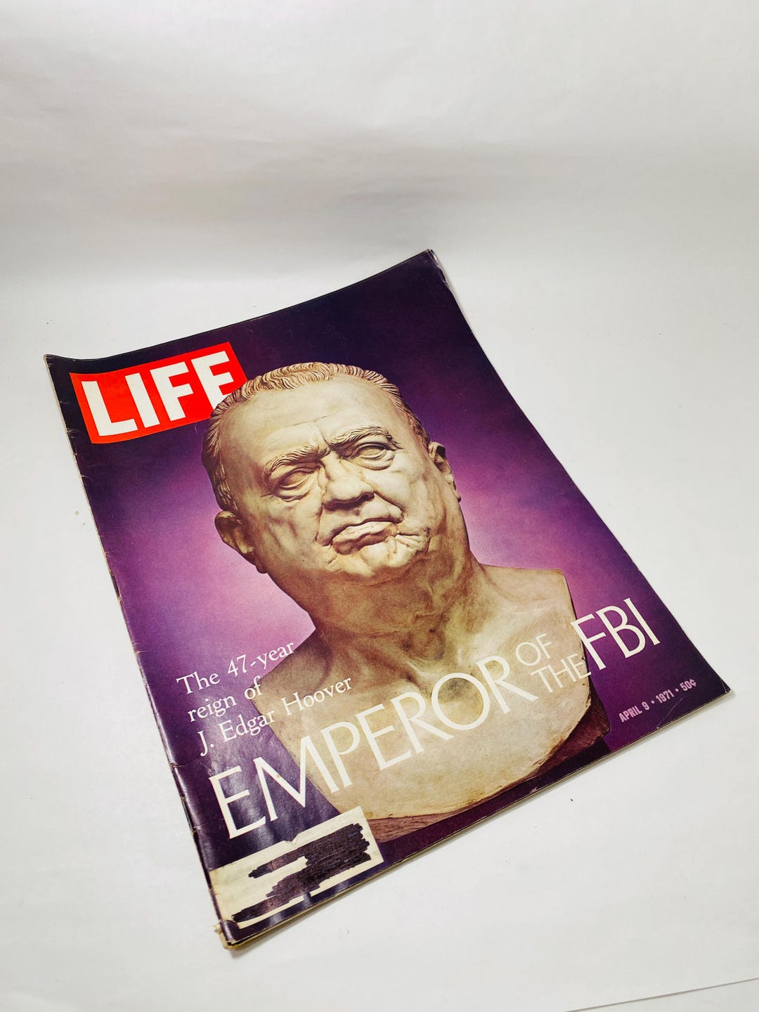 J Edgar Hoover Vintage Life Magazine April 9 1971 FBI G-man Under Fire ...