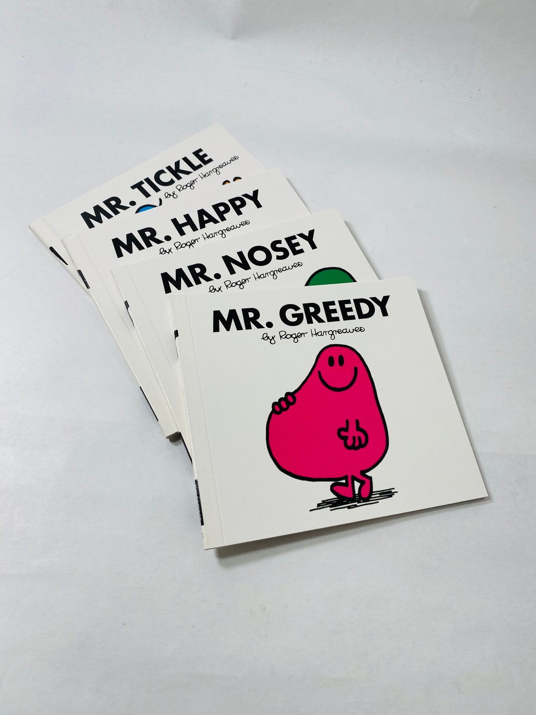 Mr. Lazy Mr Men Vintage Paperback Books by Roger Hargreaves Circa 1990 ...