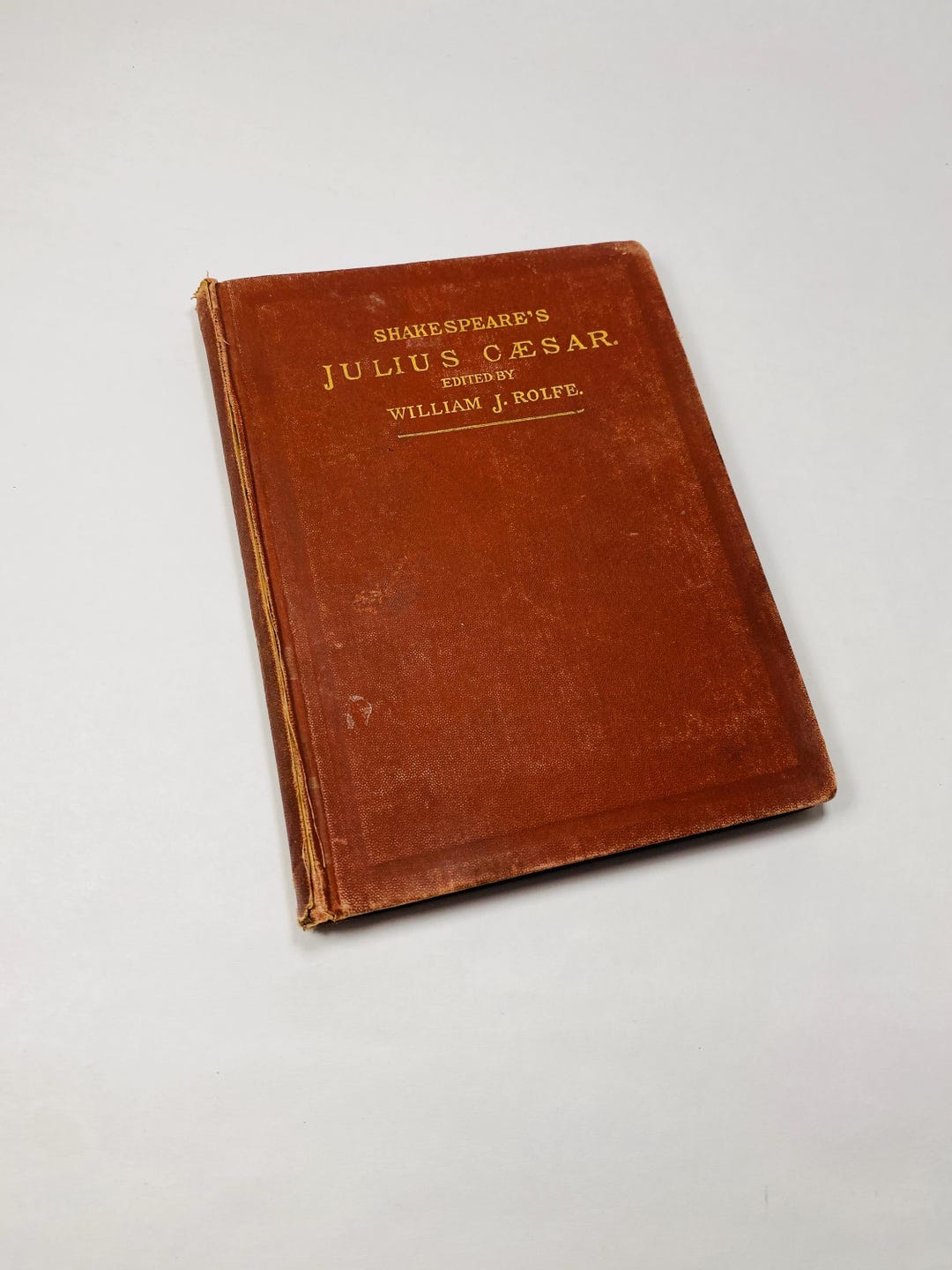 William Shakespeare Julius Caesar Circa 1900 Vintage Red Book Valentine ...