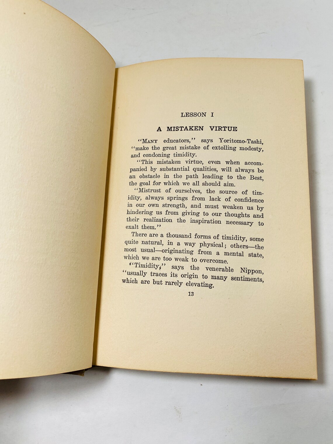 1915 Timidity How to Overcome It by Yoritomo-tashi Mental Efficiency ...
