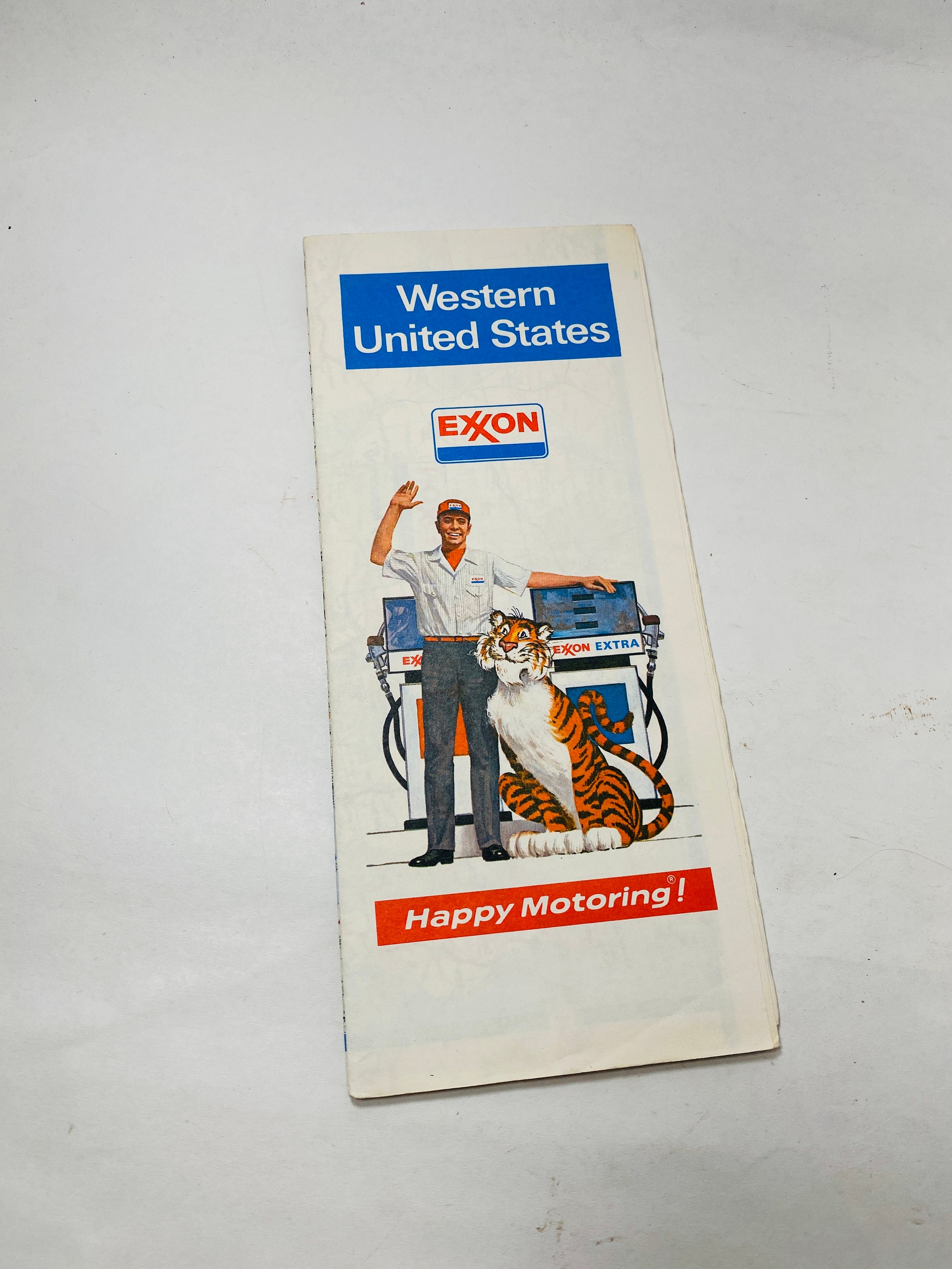 Exxon Vintage Road Map Lot Circa 1970 Happy Motoring! Texas Colorado ...
