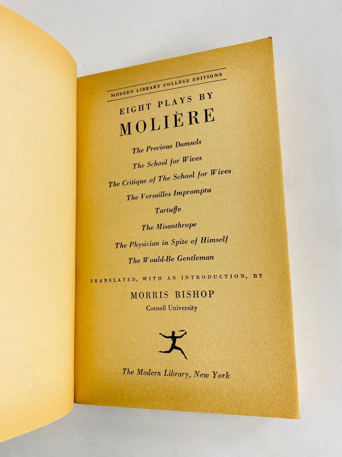 Moliere Plays Vintage Modern Library Paperback Book Circa 1950 - Etsy