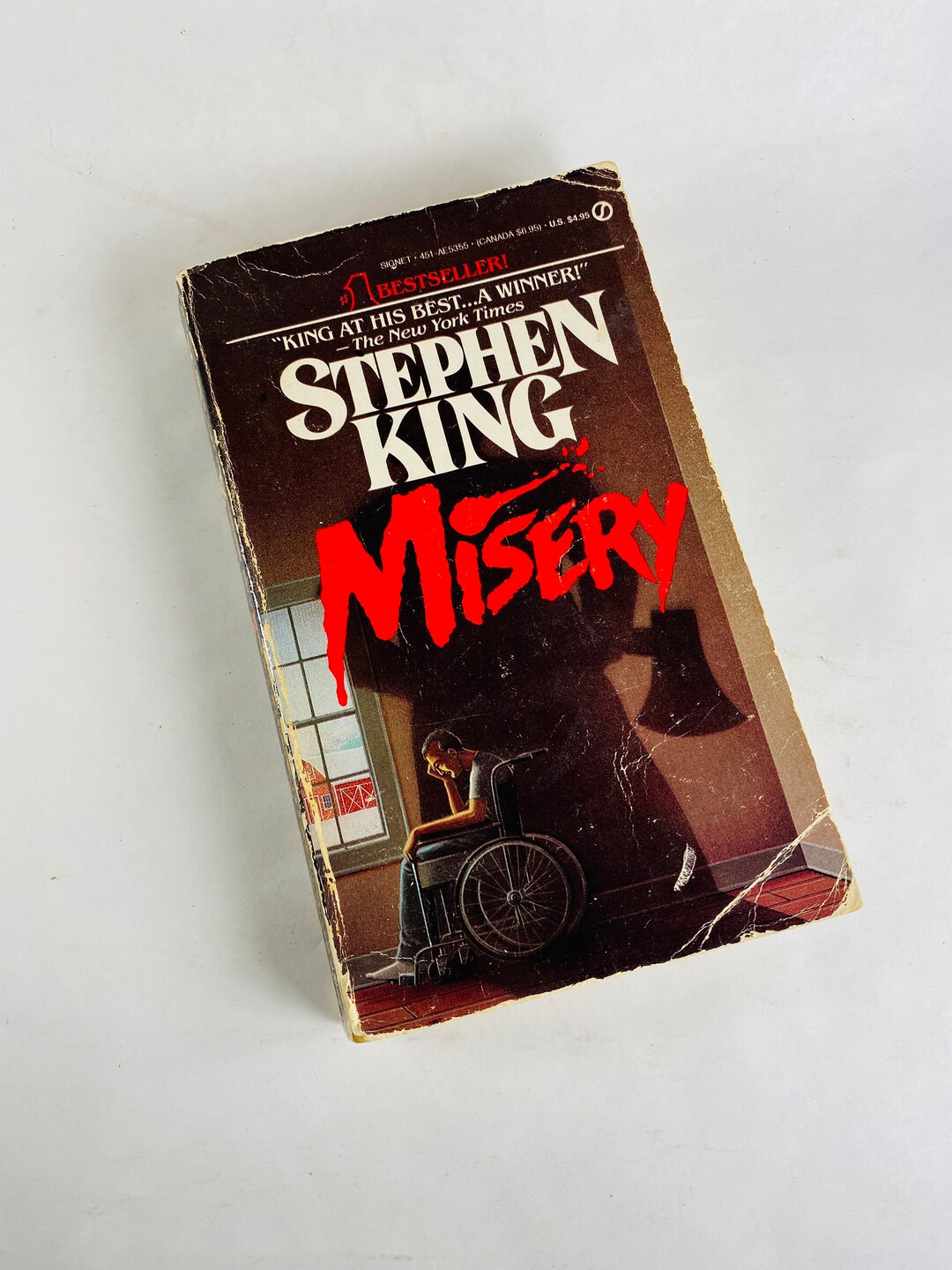 Misery Vintage Paperback Book by Stephen King Circa 1988 Horror ...