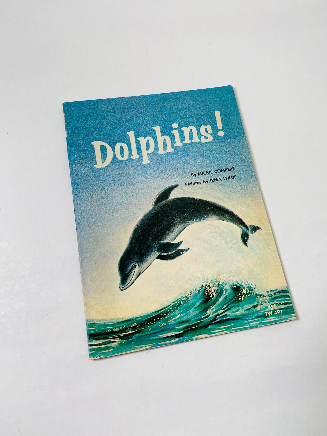 1966 Dolphins! Vintage Scholastic Paperback Picture Book. Home Decor ...