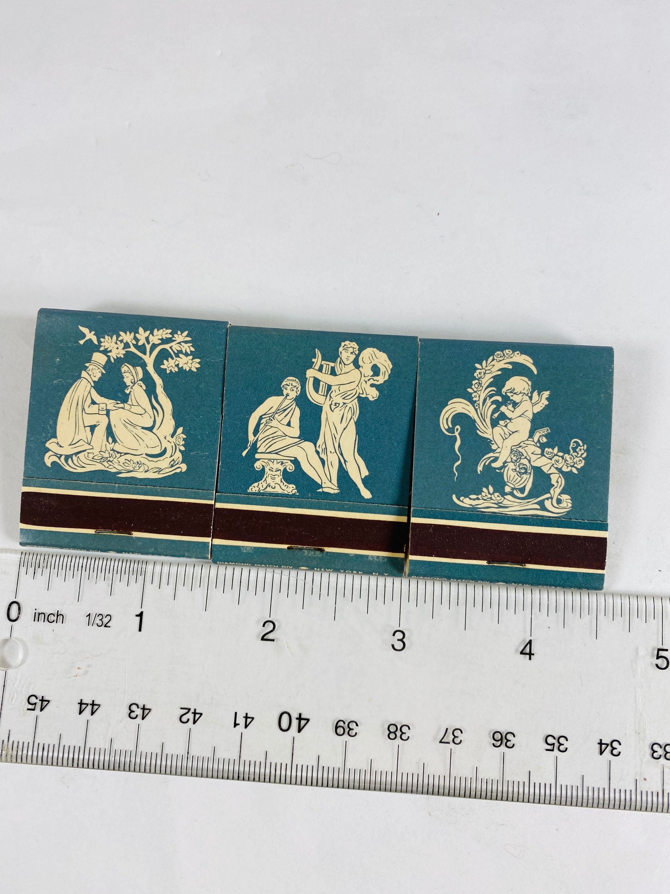 1970 Vintage Diamond Matches Lot 3 UNUSED Blue & White Angelic ...