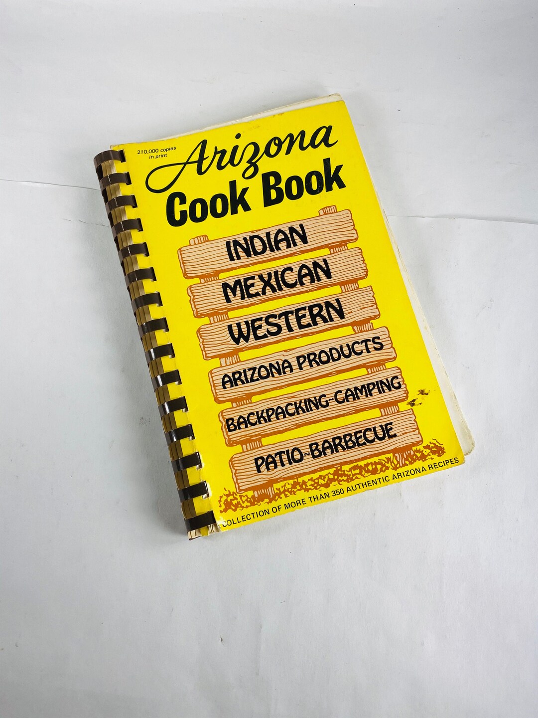 Arizona Cook Book Backpacking Camping Patio Barbecue Vintage Cookbook ...