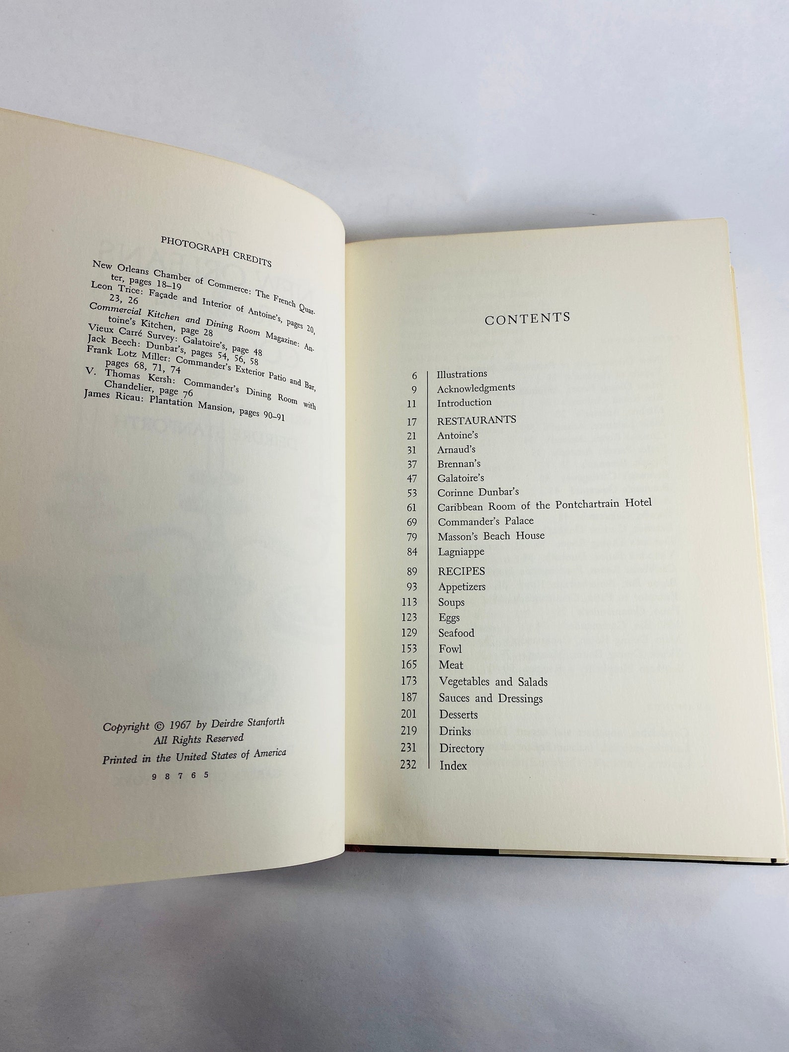 New Orleans Restaurant Cookbook FIRST EDITION Circa 1967 Vintage Book ...