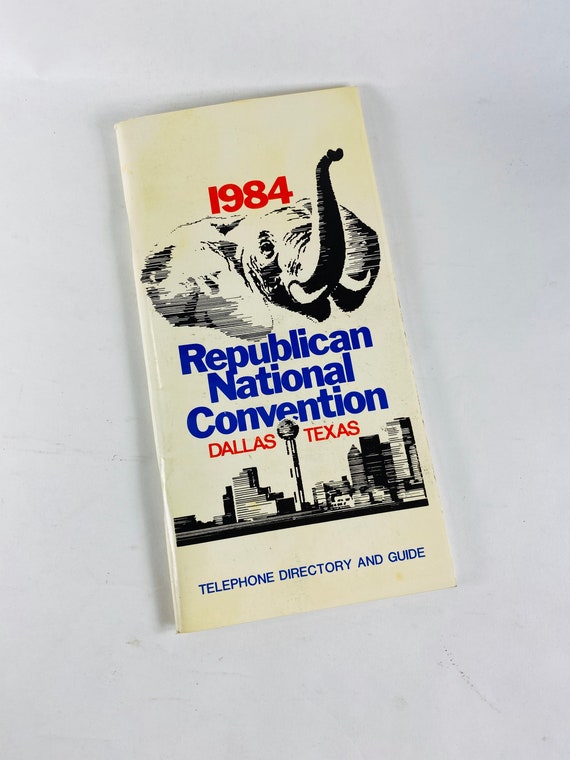 1984 Republican National Convention Reagan Bush Vintage - Etsy