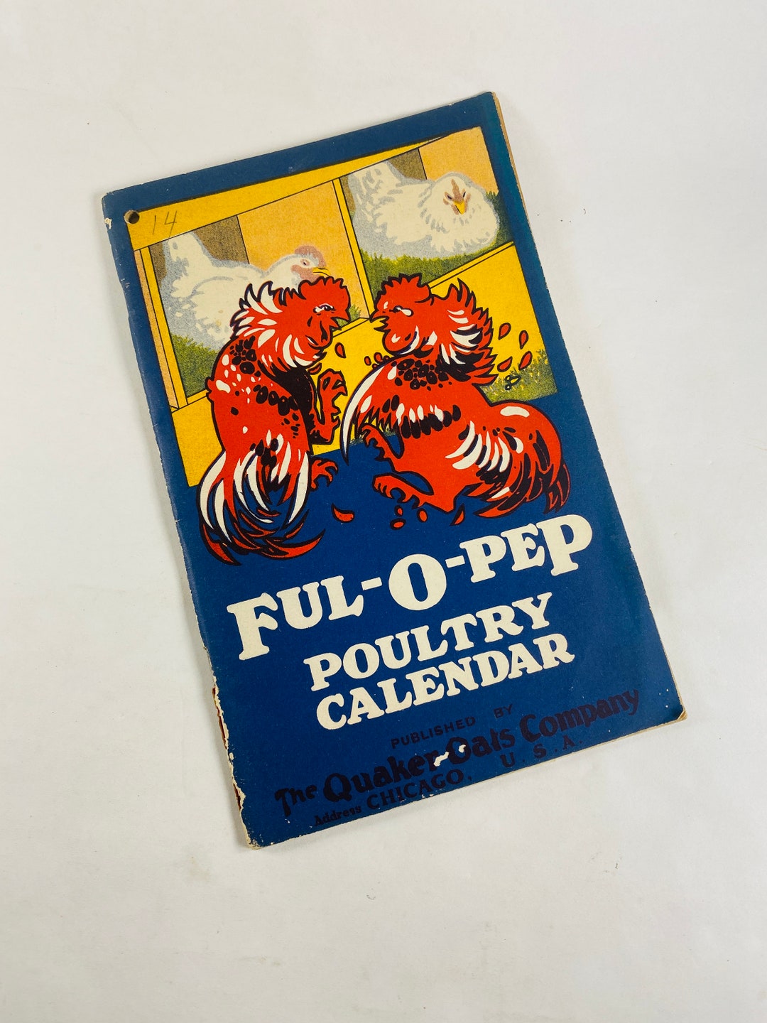 Quaker Oats Poultry Calendar Vintage Advertising Booklet Circa 1950 ...