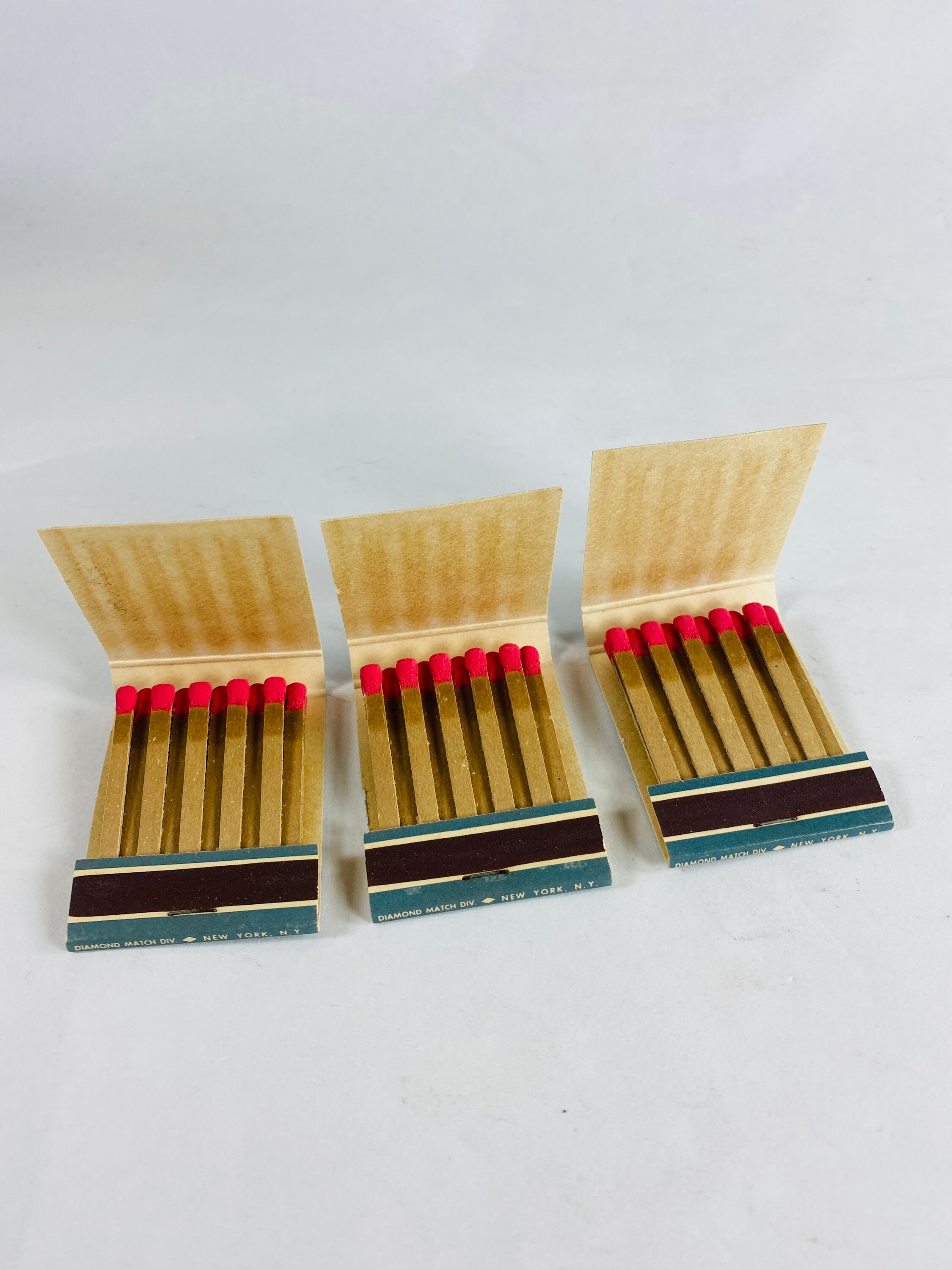 1970 Vintage Diamond Matches Lot 3 UNUSED Blue & White Angelic ...