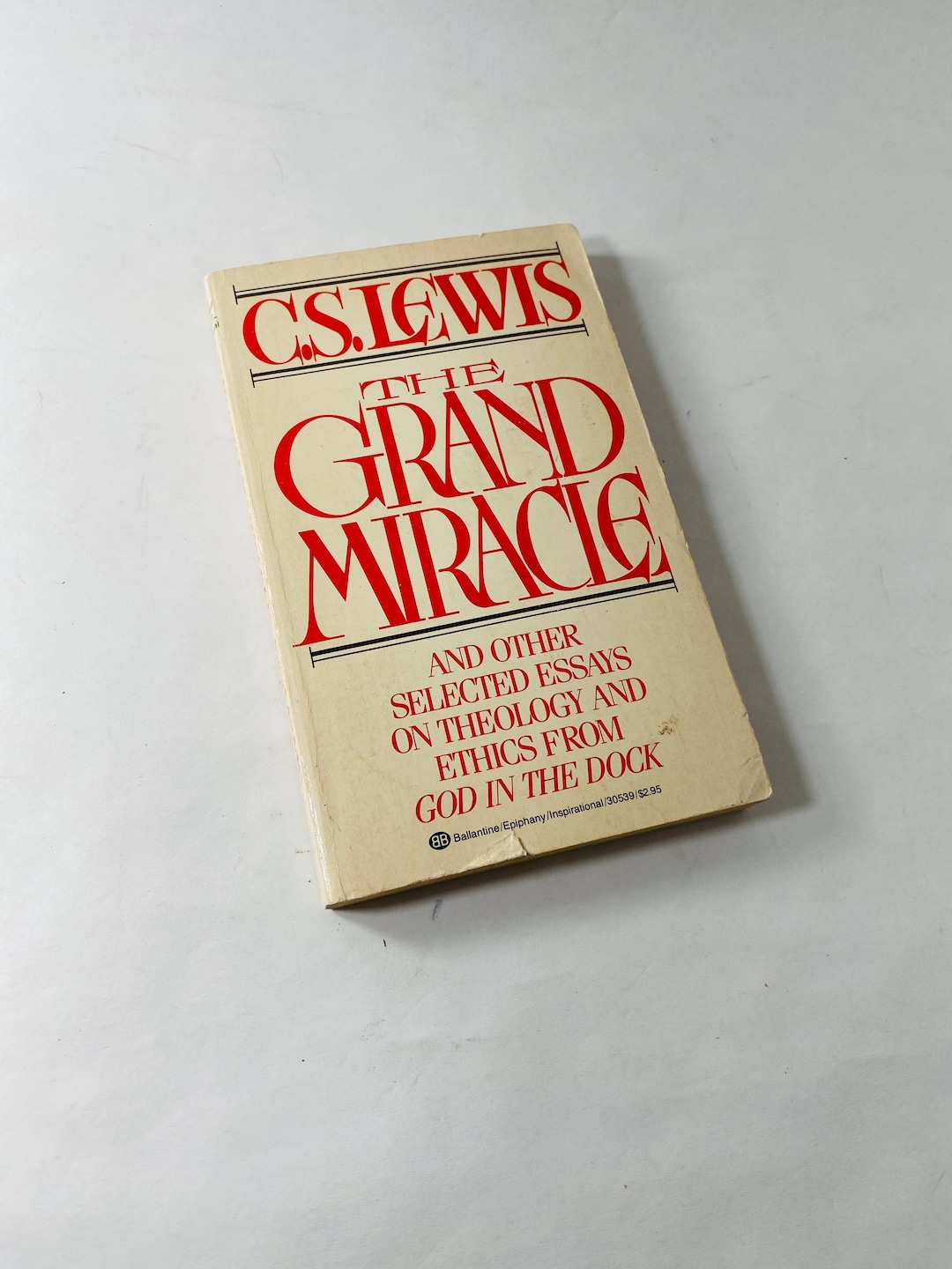 1983 the Grand Miracle by CS Lewis Vintage Paperback Book Reflecting on the Christian ...