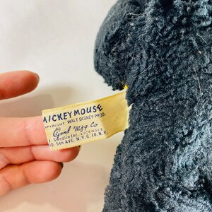 Original Mickey Mouse Vintage Disney Collectible Circa 1950 Gund Sani ...