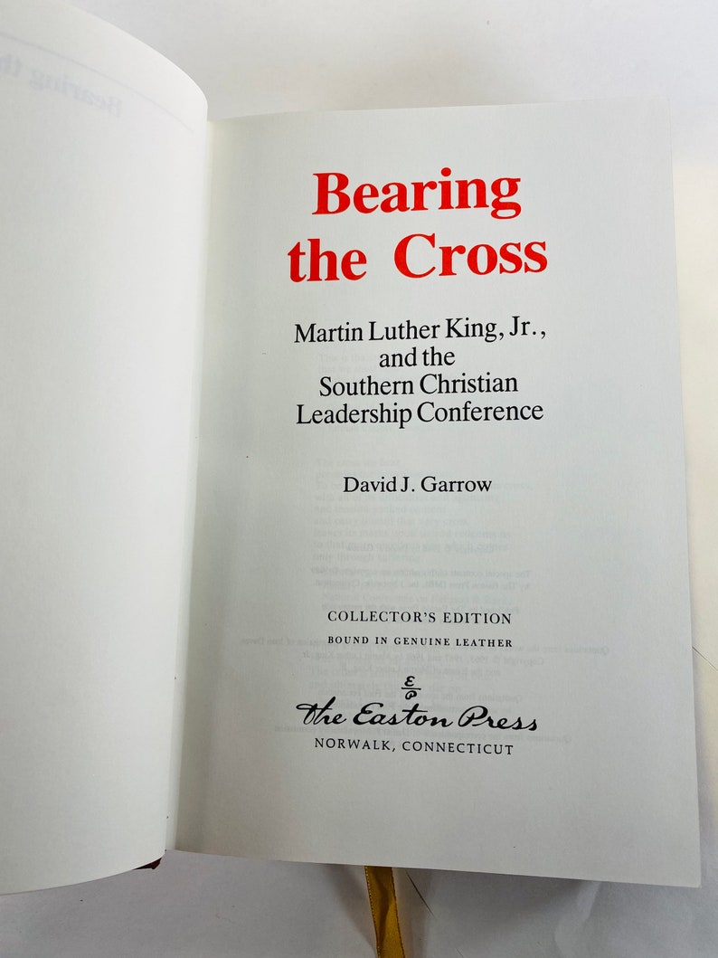 Martin Luther King Jr Bearing the Cross Vintage Leather Easton - Etsy