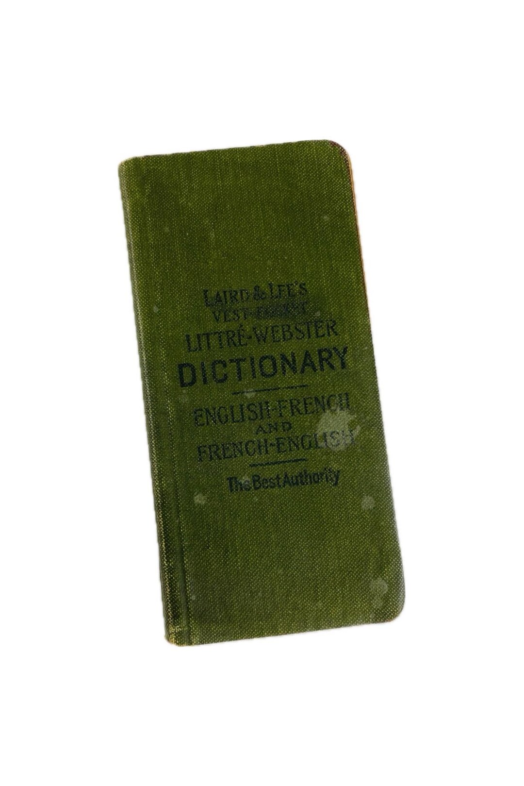 1920 Laird & Lee English French Vintage Dictionary Small Miniature ...