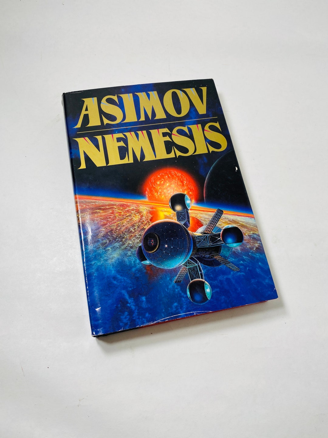 1989 Nemesis by Isaac Asimov Vintage Book Science Fiction Fantasy Set ...