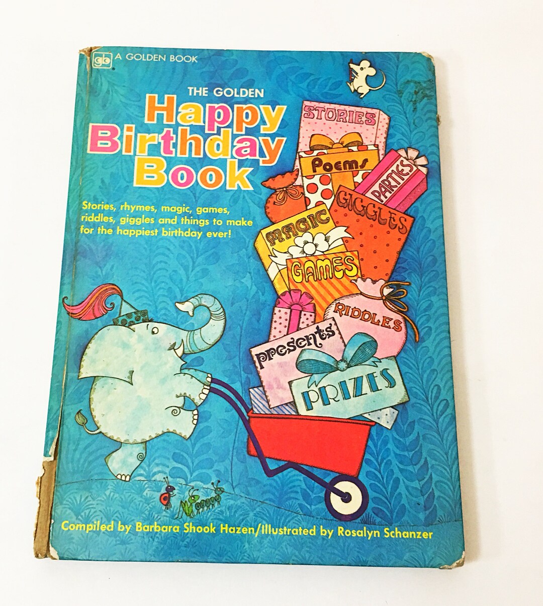 1976 Golden Happy Birthday Book Vintage FIRST EDITION by Barbara Shook ...