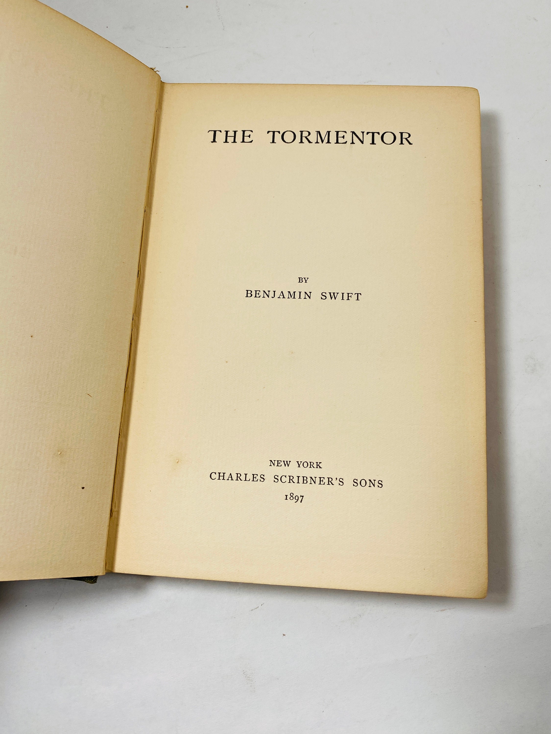 1897 Macabre Occult Fiction the Tormentor by Benjamin Swift Vintage ...