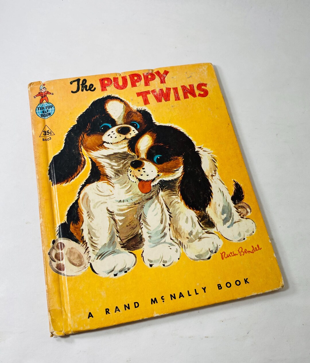 Puppy Twins Vintage Rand Mcnally Book Tip Top Elf Children's Book by ...