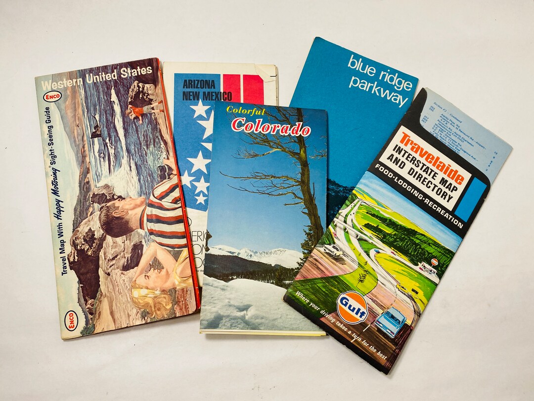 Vintage United States Travel Brochures and Maps Circa 1970s Blue Ridge ...