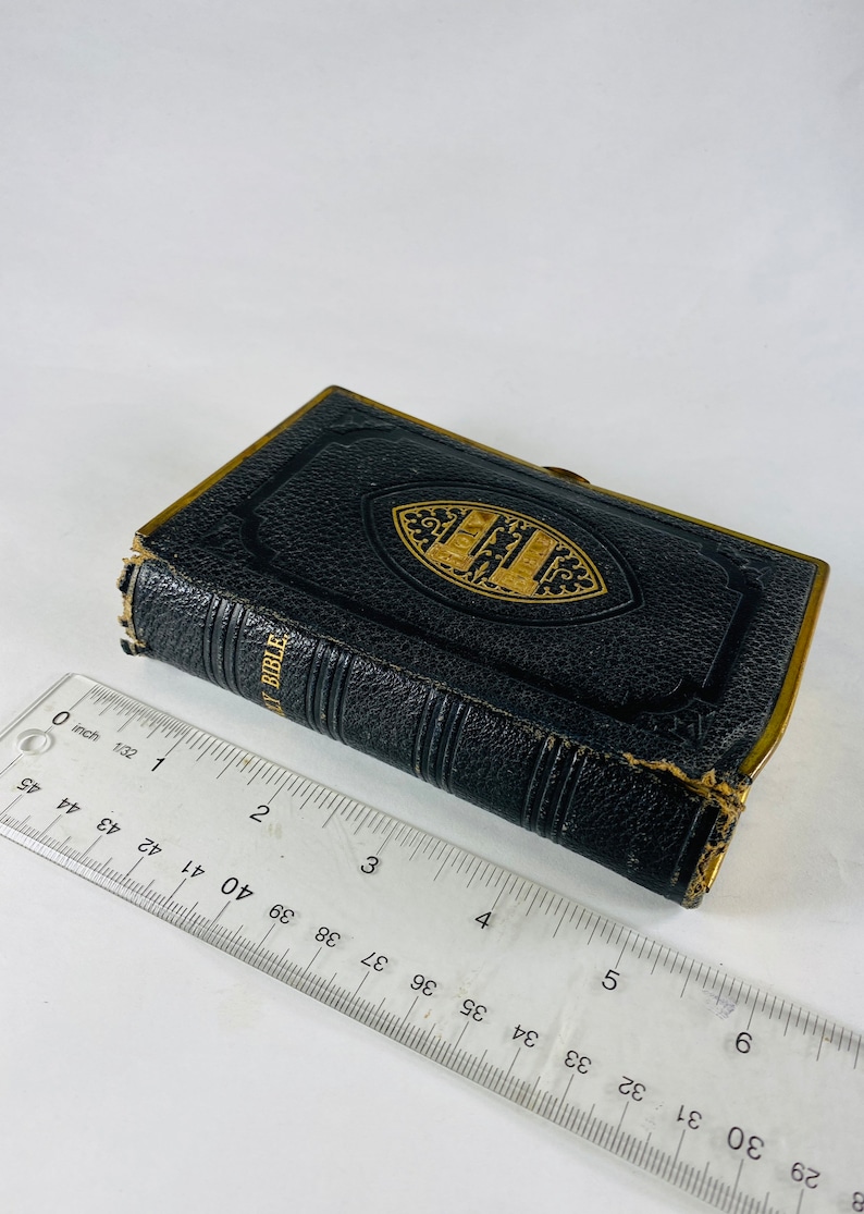 Antique Holy Bible Circa 1887 Vintage Oxford Leather Book KJV - Etsy
