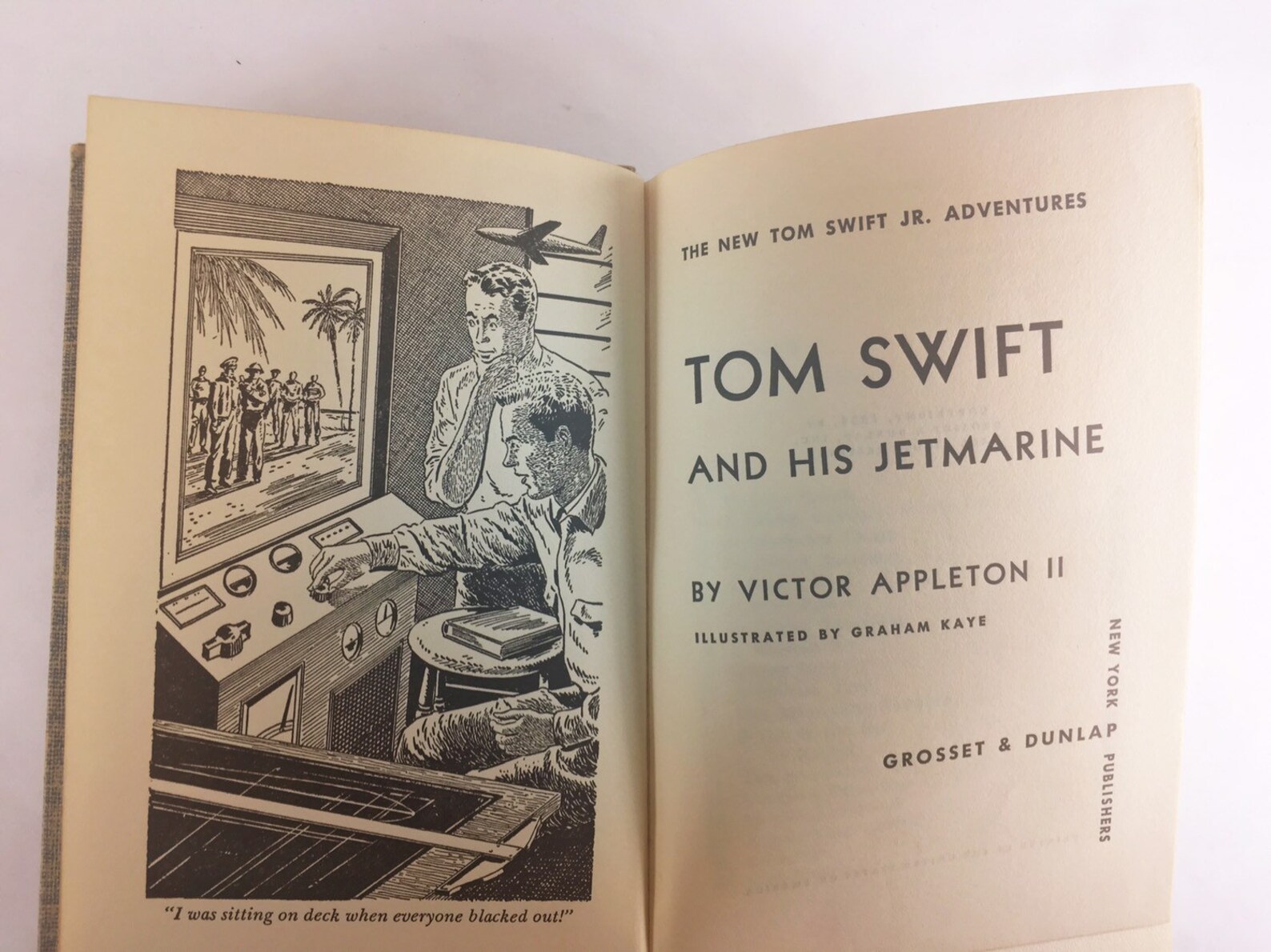 1954 Tom Swift Jr and His Jetmarine. Vintage Book With Tweed - Etsy