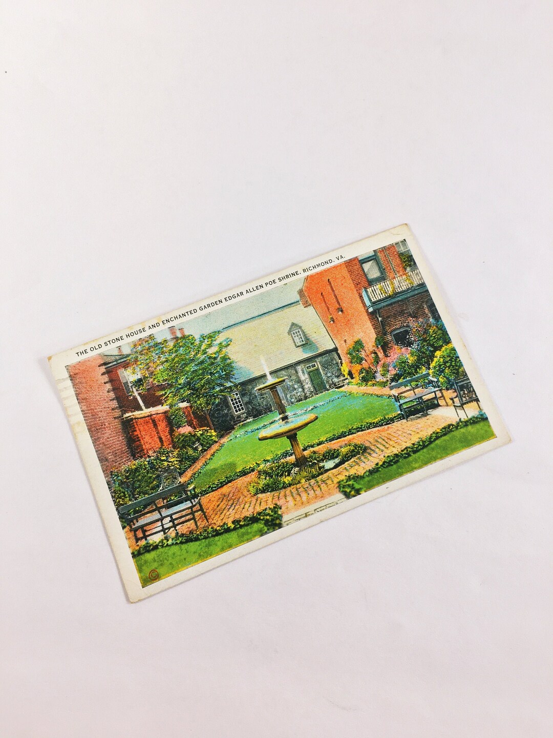 1930s Vintage Edgar Allan Poe Shrine of House and Enchanted Garden ...