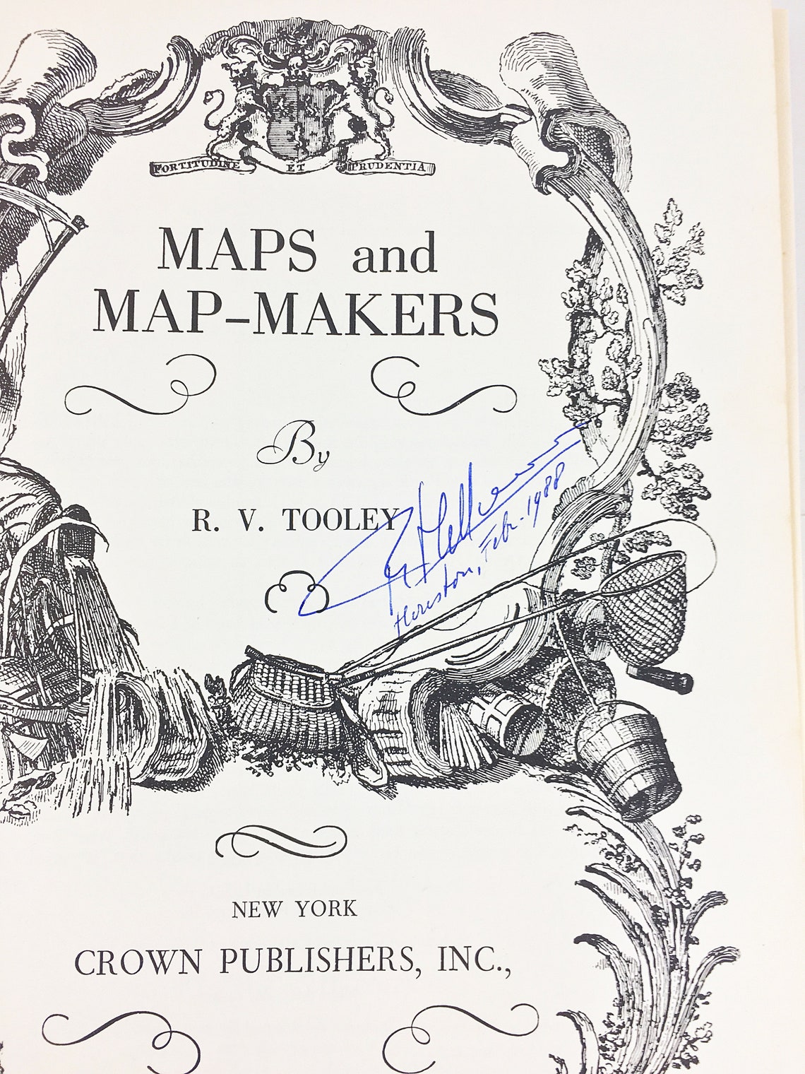 SIGNED Maps and Map-makers by RV Tooley. Magnificently Illustrated ...