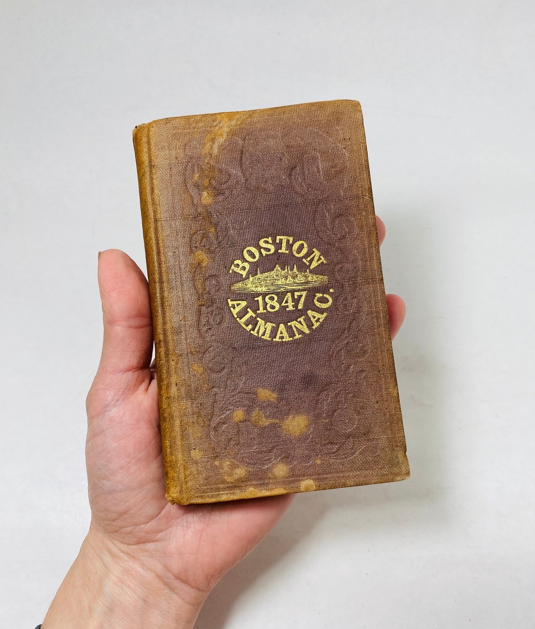 1847 Massachusetts Pre Civil War Boston Almanac Sam Houston Texas ...