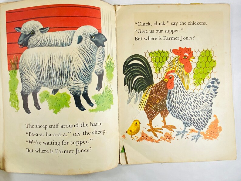 1963 Richard Scarry Animals of Farmer Jones Vintage | Etsy