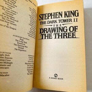 The Dark Tower II Drawing of the Three by Stephen King Vintage ...