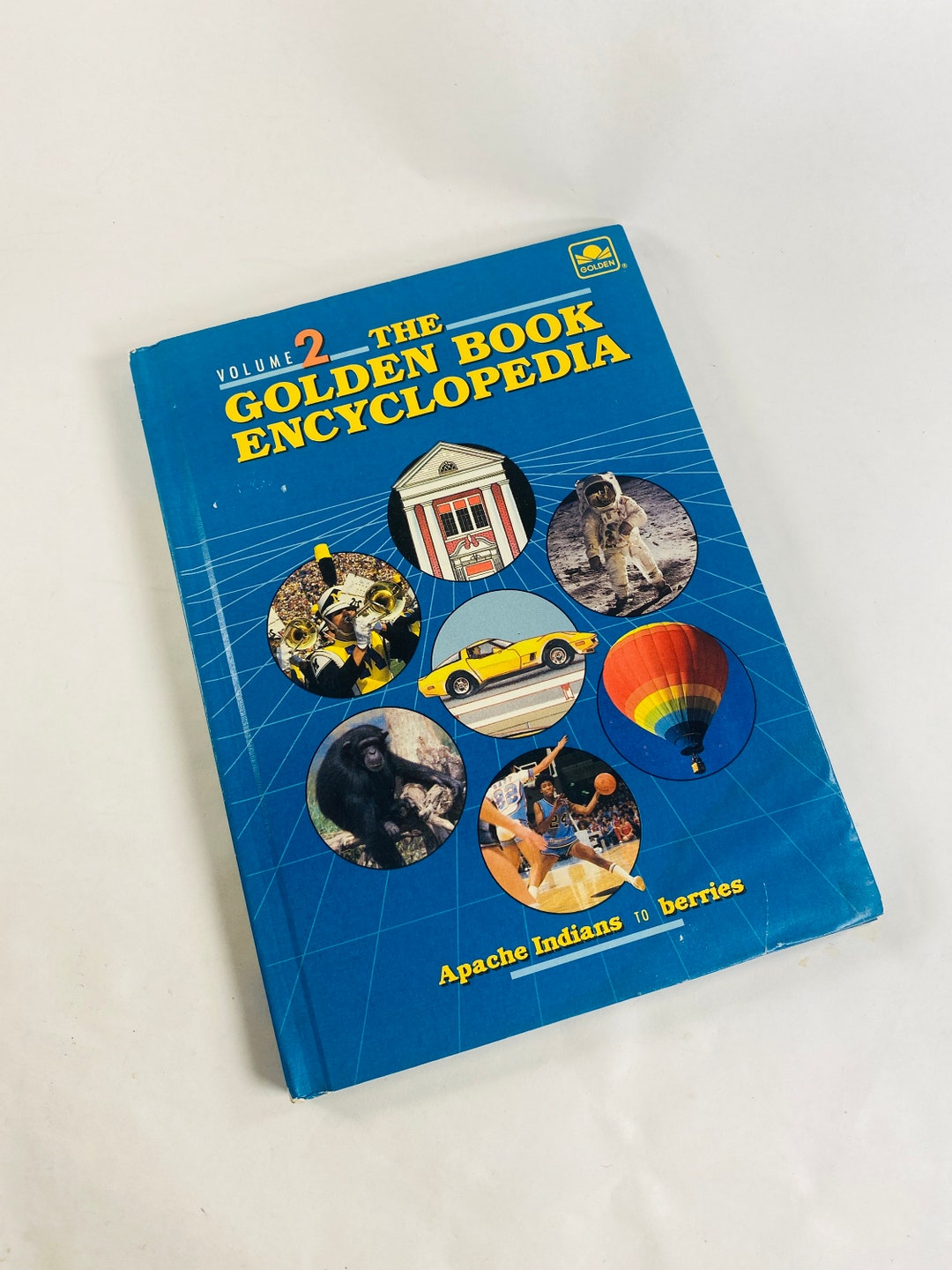 Golden Encyclopedia Volume 2 Circa 1988 Vintage Children's Book Prop ...