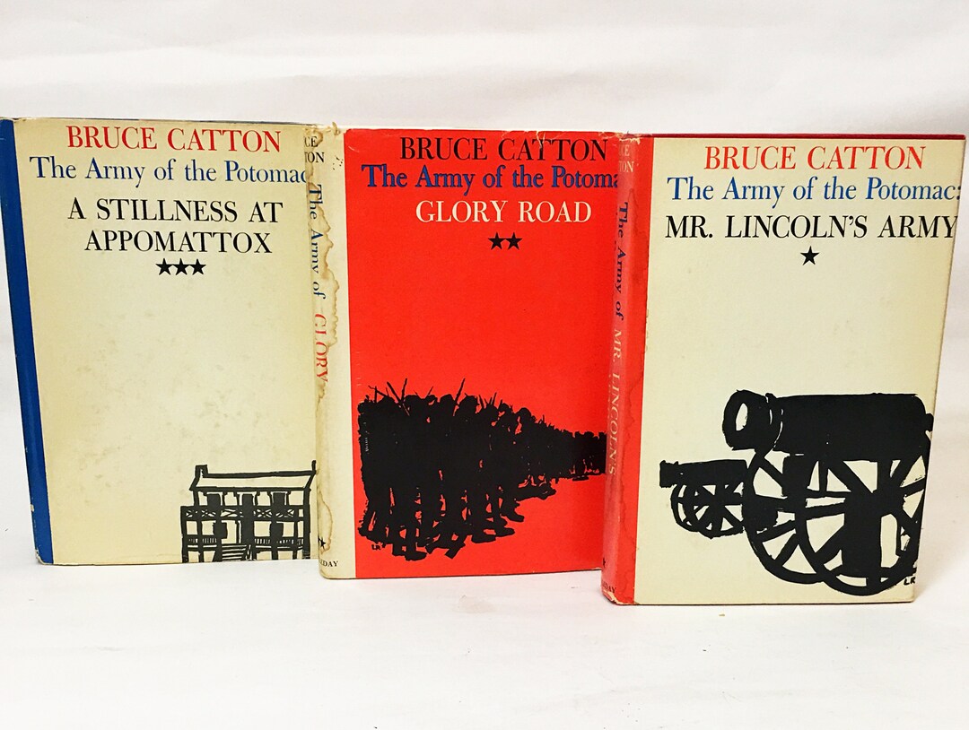 1953 Catton Army of the Potomac 3 Volume Vintage Book Set Mr. Lincoln's ...