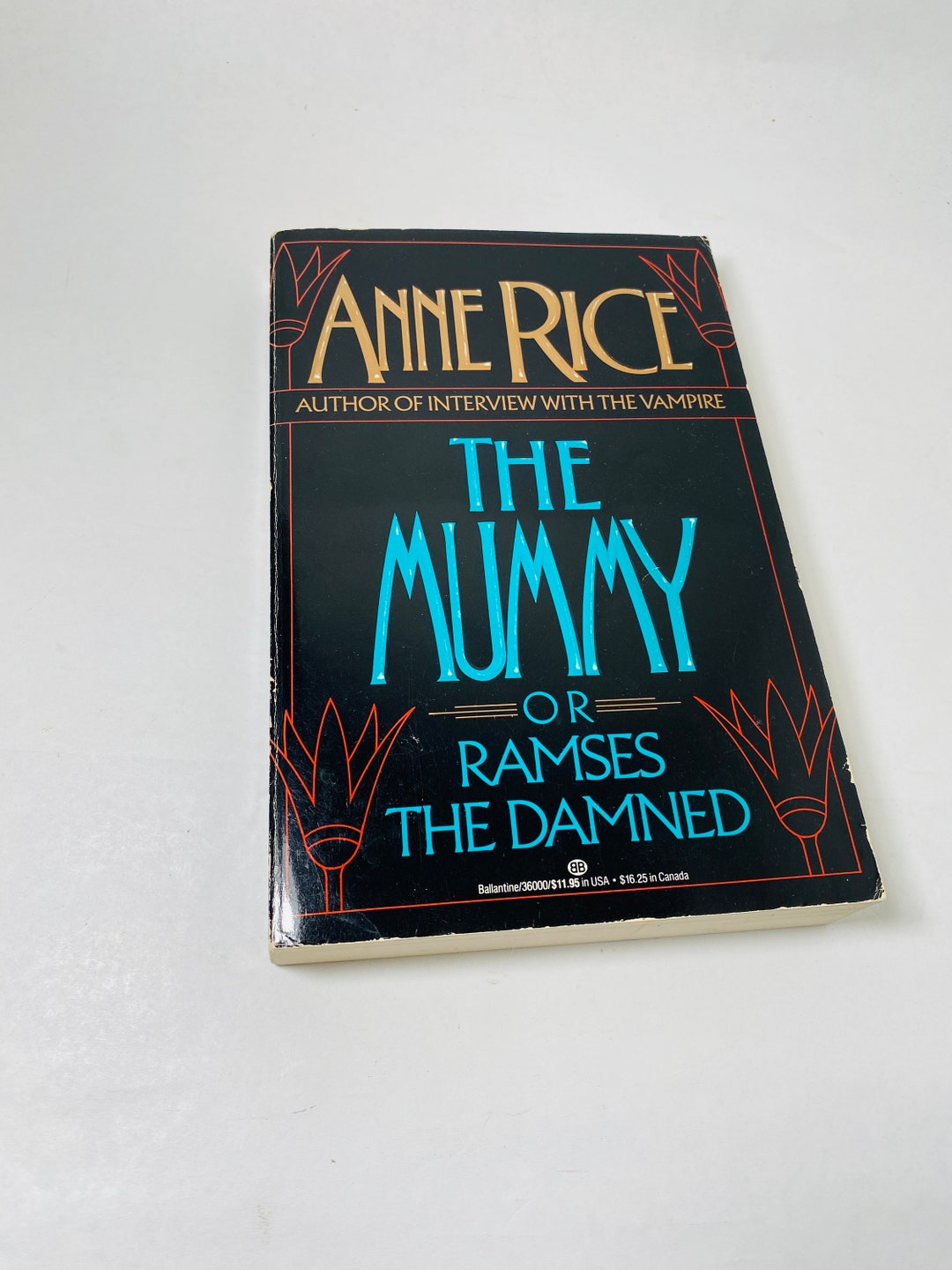 Mummy Ramses the Damned by Anne Rice Large Vintage Paperback Book Circa ...