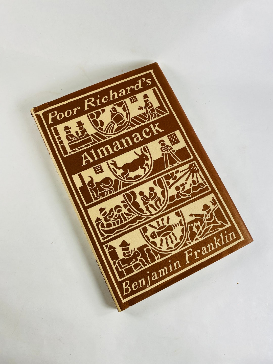 1932 Poor Richard's Almanack Vintage Benjamin Franklin Book Reprinted ...
