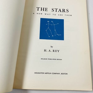 The Stars Constellations Early Printing Vintage Book Circa 1967 by HA ...