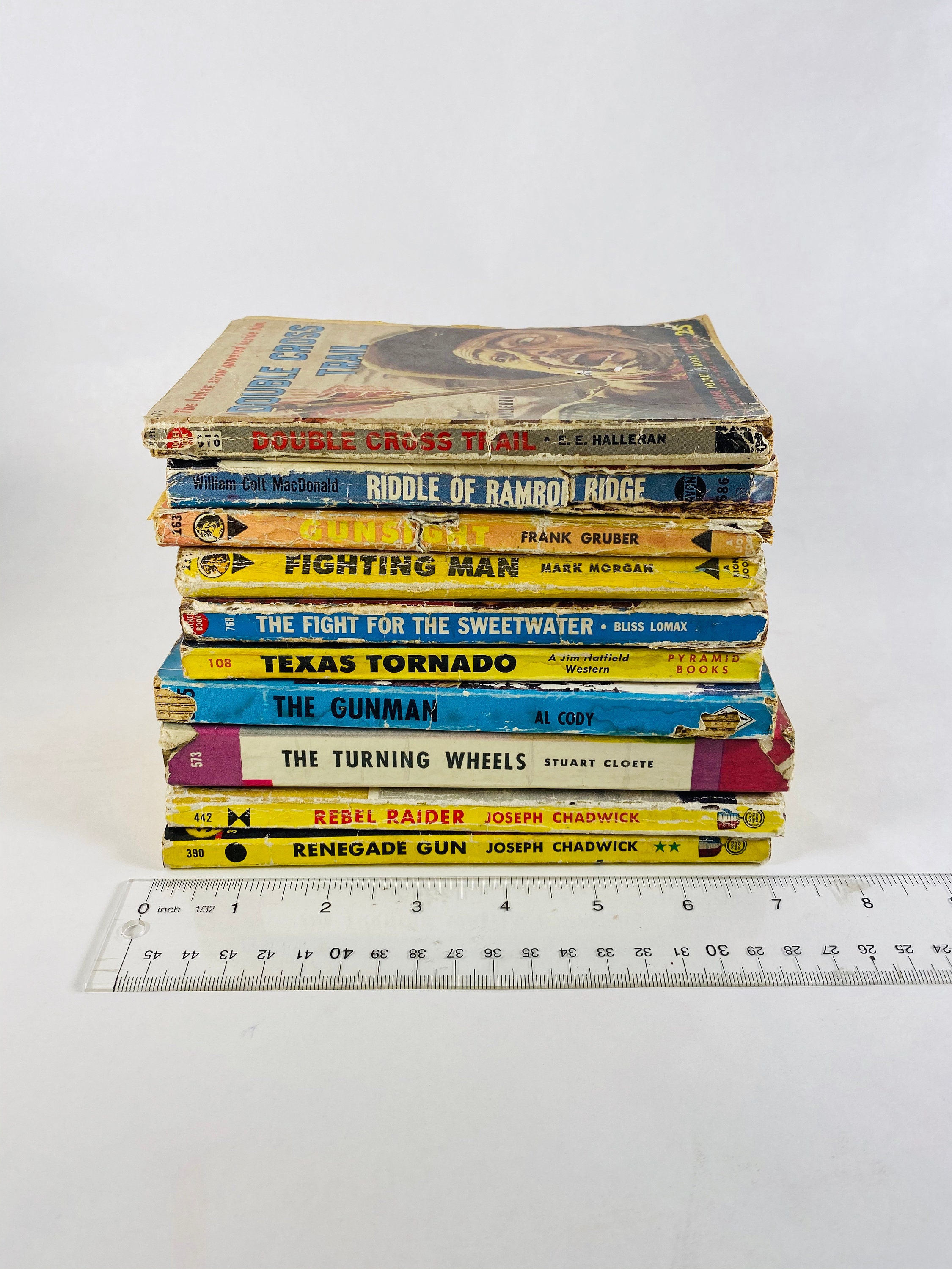 1950s Vintage Western Paperback Books Cowboy Stories Chadwick - Etsy