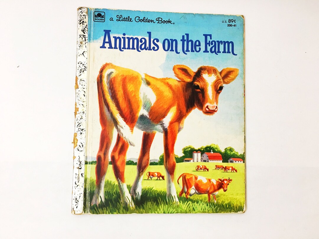 Animals on the Farm. FIRST EDITION. Little Golden Book. LGB. No Writing ...