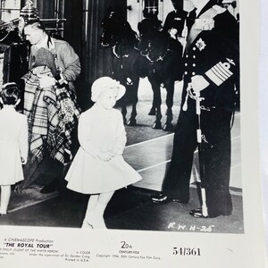 1954 Royal Tour Queen Elizabeth Prince Philip Press Litho Photo Scene ...