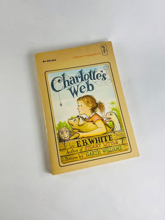Charlottes Web by EB White Vintage Paperback Book Illustrated - Etsy ...