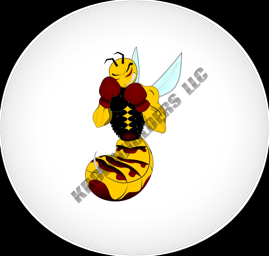 Boxing Bee/ Wasp PNG - Etsy