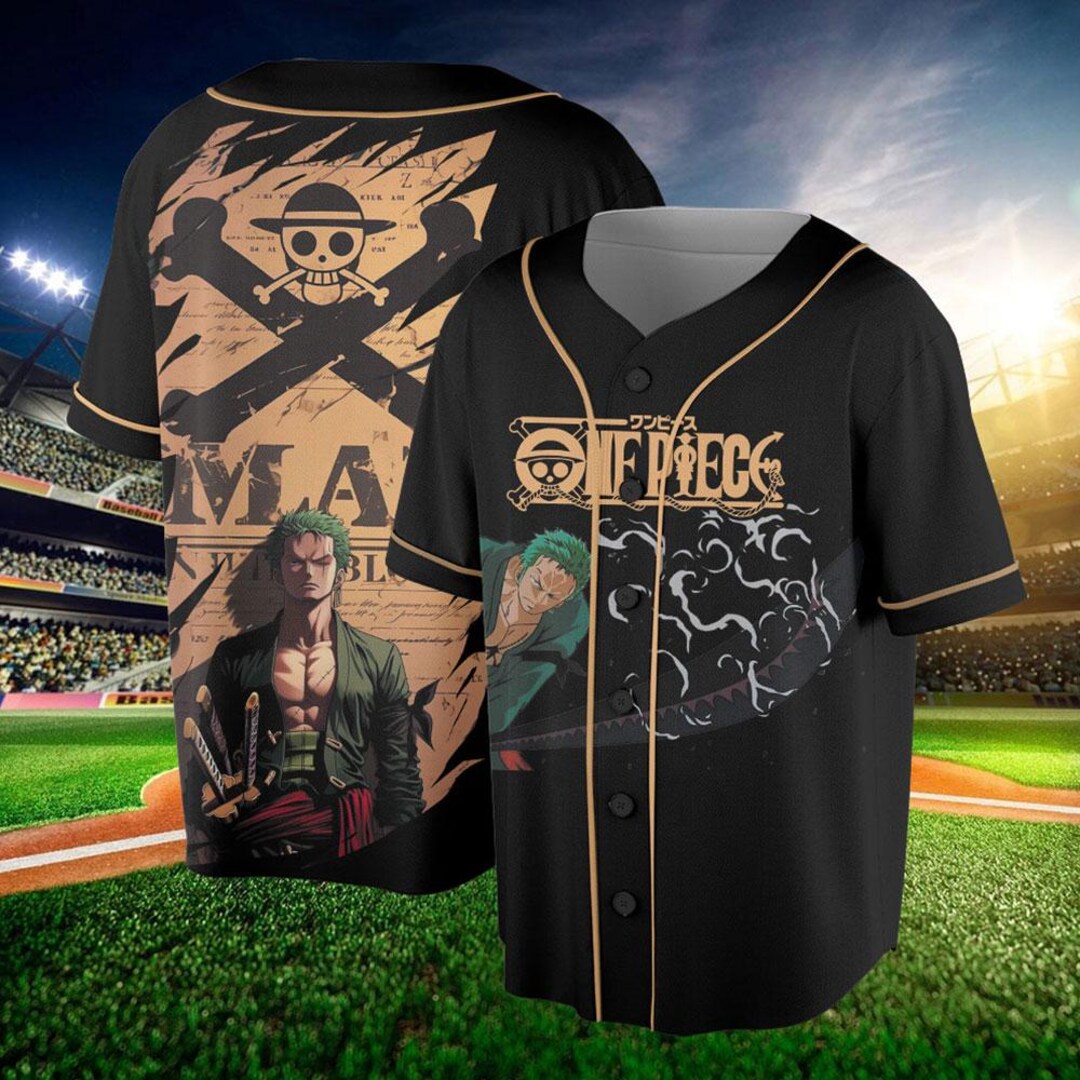 One Piece Zoro Jersey, One Piece Anime Jersey Shirt, Zoro Anime Manga ...